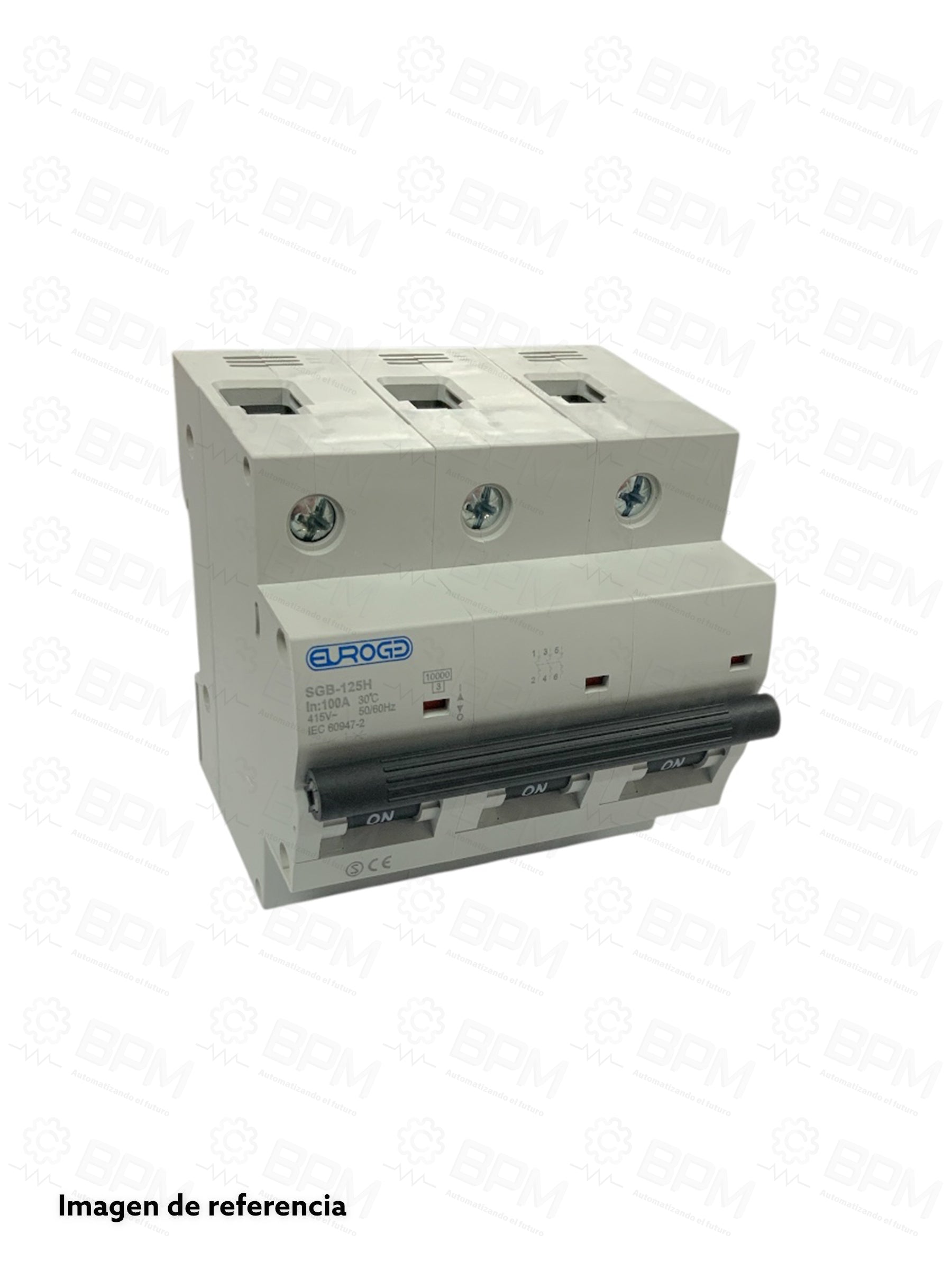 Interruptor térmico de 3 polos 125A SGB-125H – Border Power & Motion