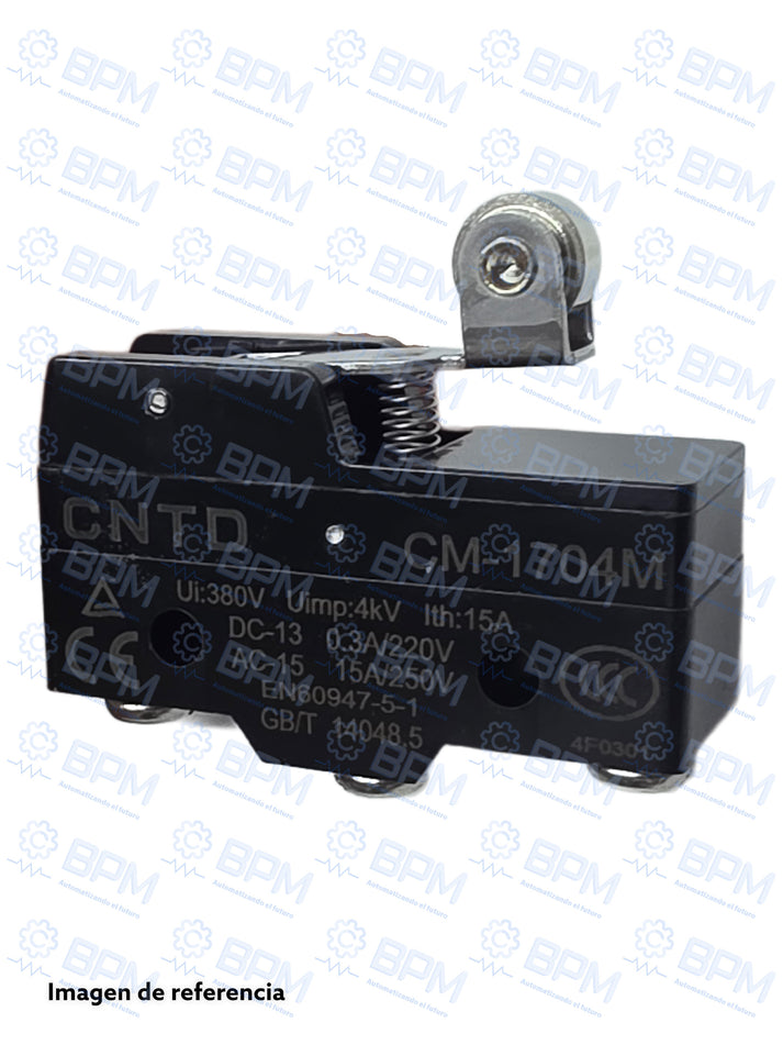 Interruptor limite con rodillo corto CM-1704M – Border Power & Motion